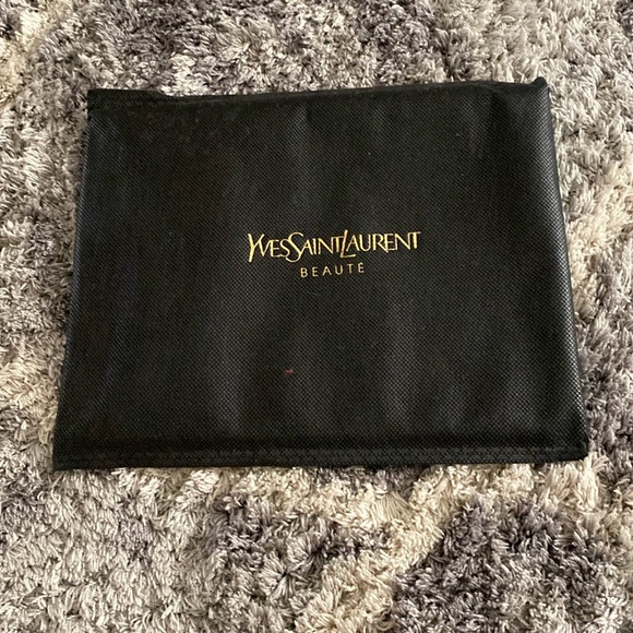 Yves Saint Laurent | Bags | Authentic Ysl Flat Black Pouch | Poshmark